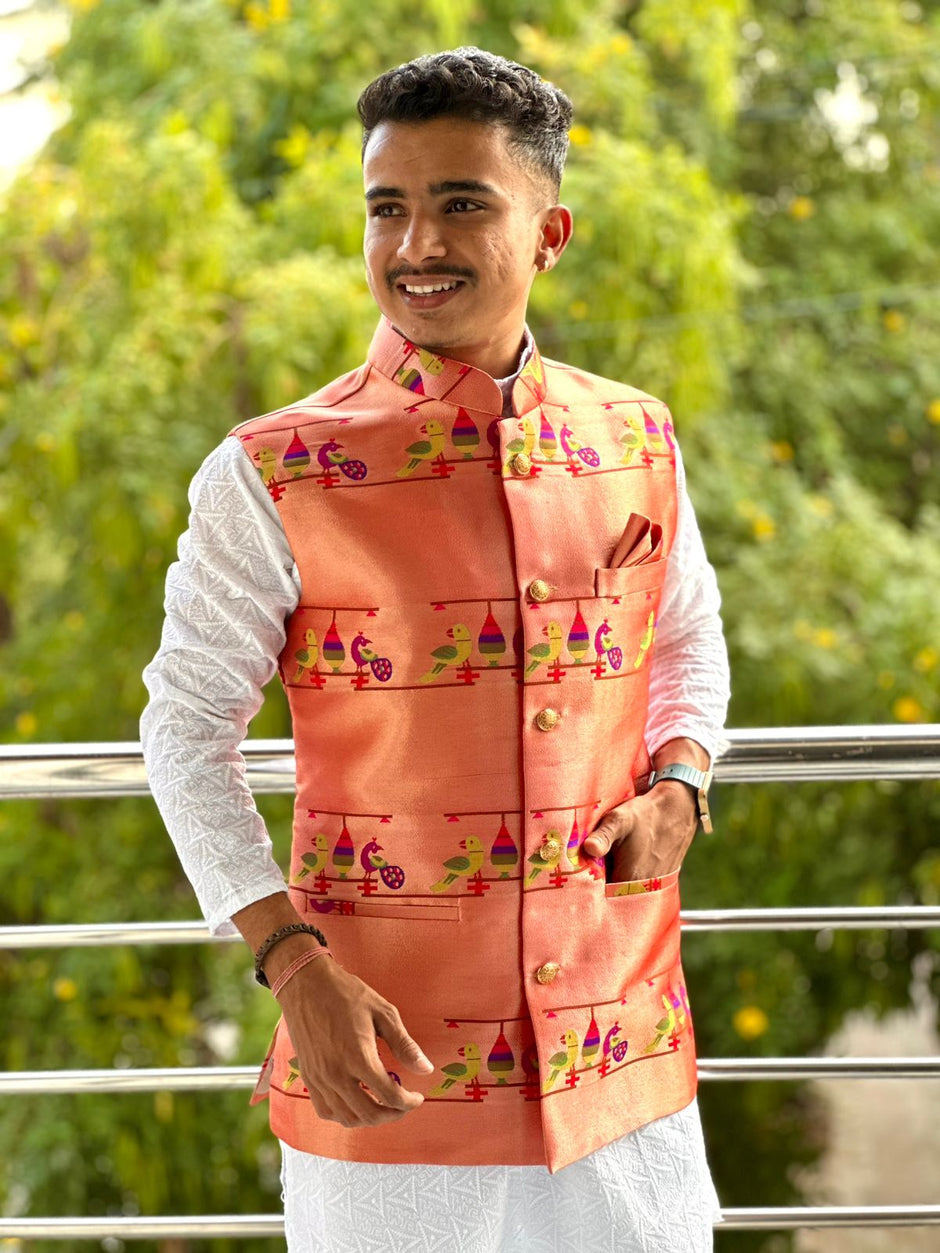 Paithani Jackets for Men 2850/- – Satyam Paithani