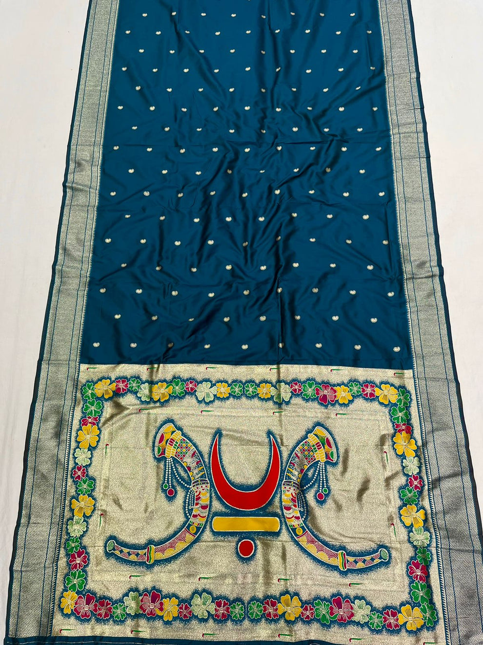Rajmata Jijau paithani Saree – Satyam Paithani